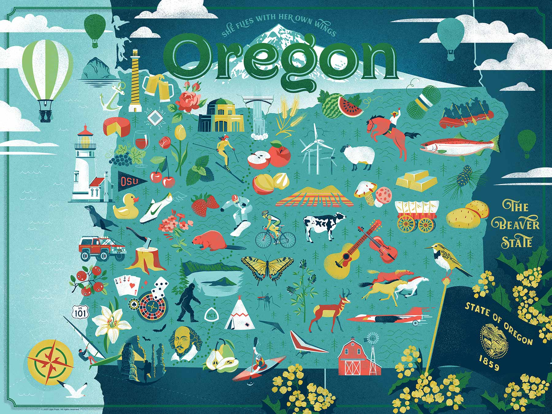 Oregon – True South Puzzle Company