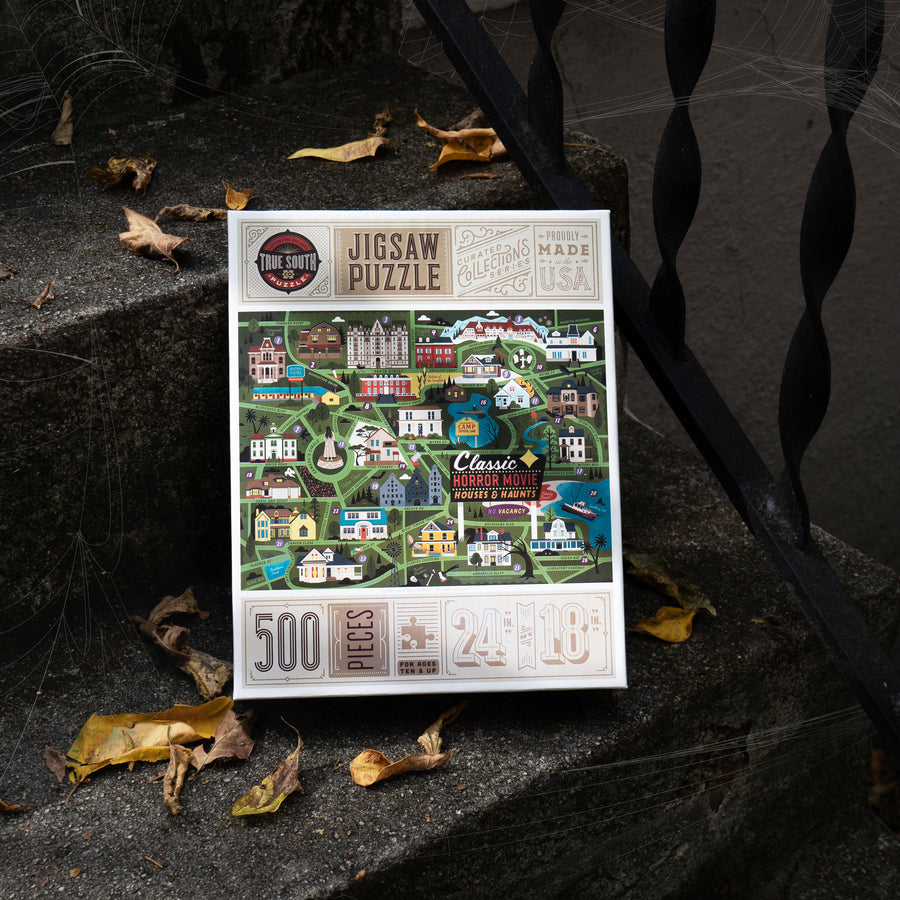 Classic Horror Movies Map – True South Puzzle Company