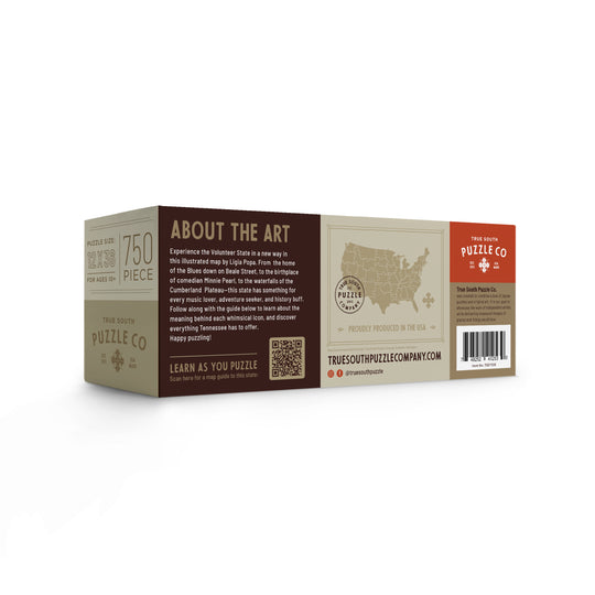 Tennessee Map - NEW Packaging! – True South Puzzle Company