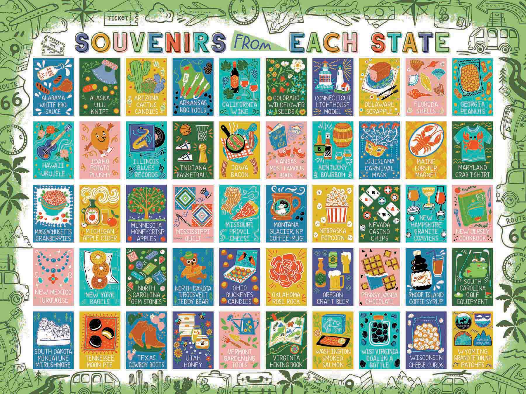 Souvenirs of the States – True South Puzzle Company