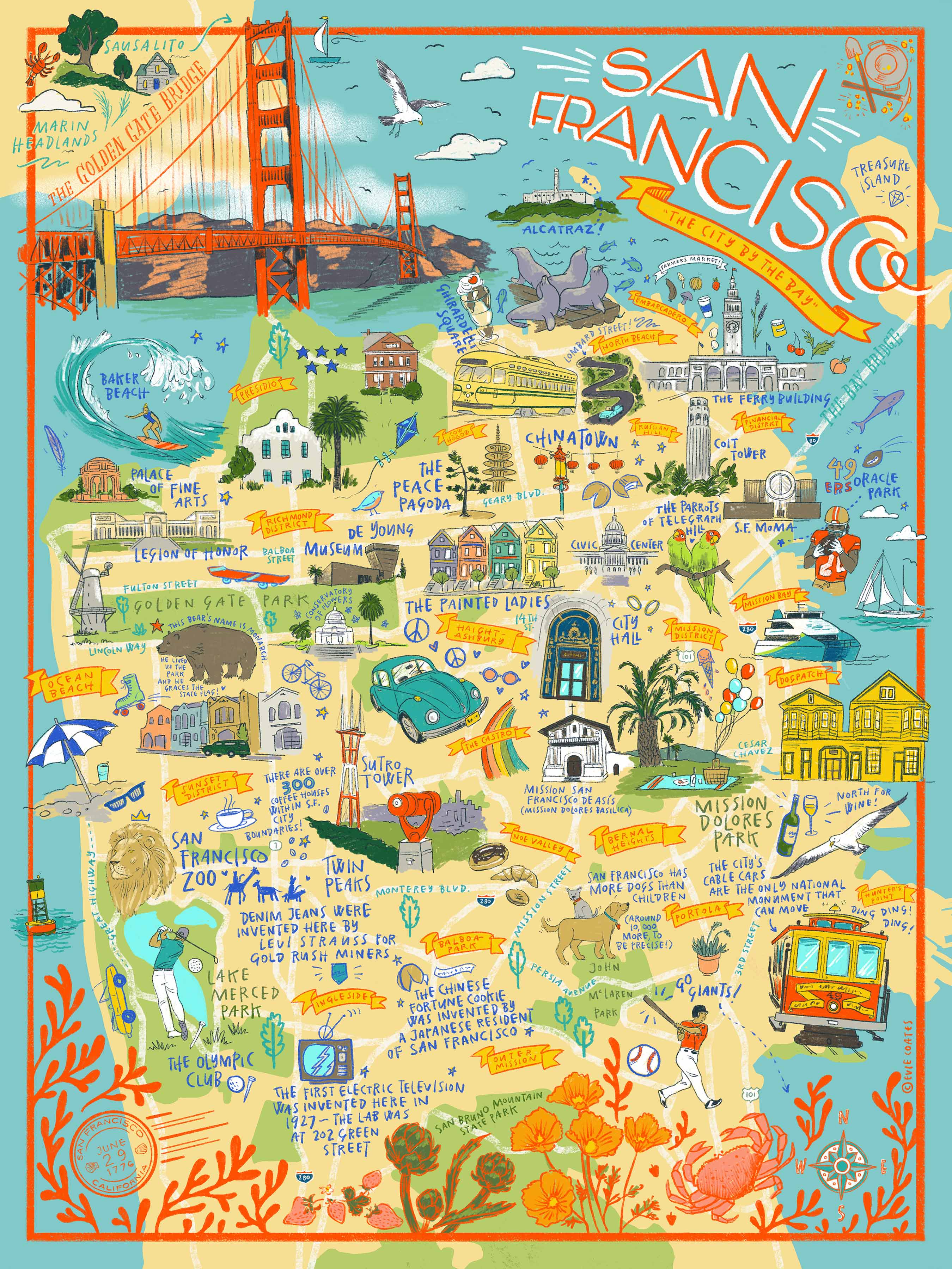 San Francisco Illustrated – True South Puzzle Company
