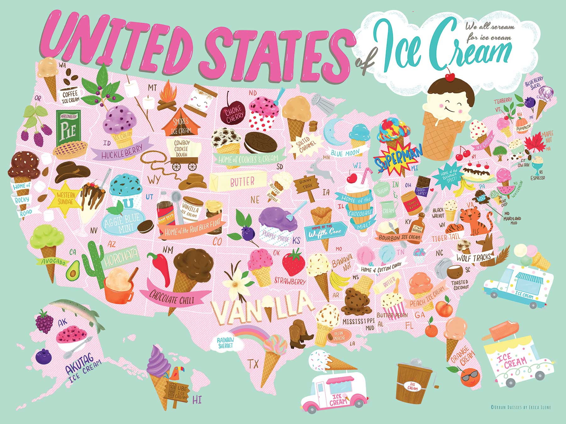 United States of Ice Cream – True South Puzzle Company
